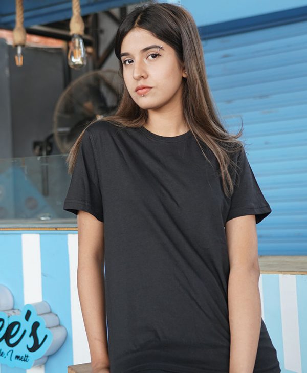 Basic Black Tee By Paradigm - Pickshop.pk